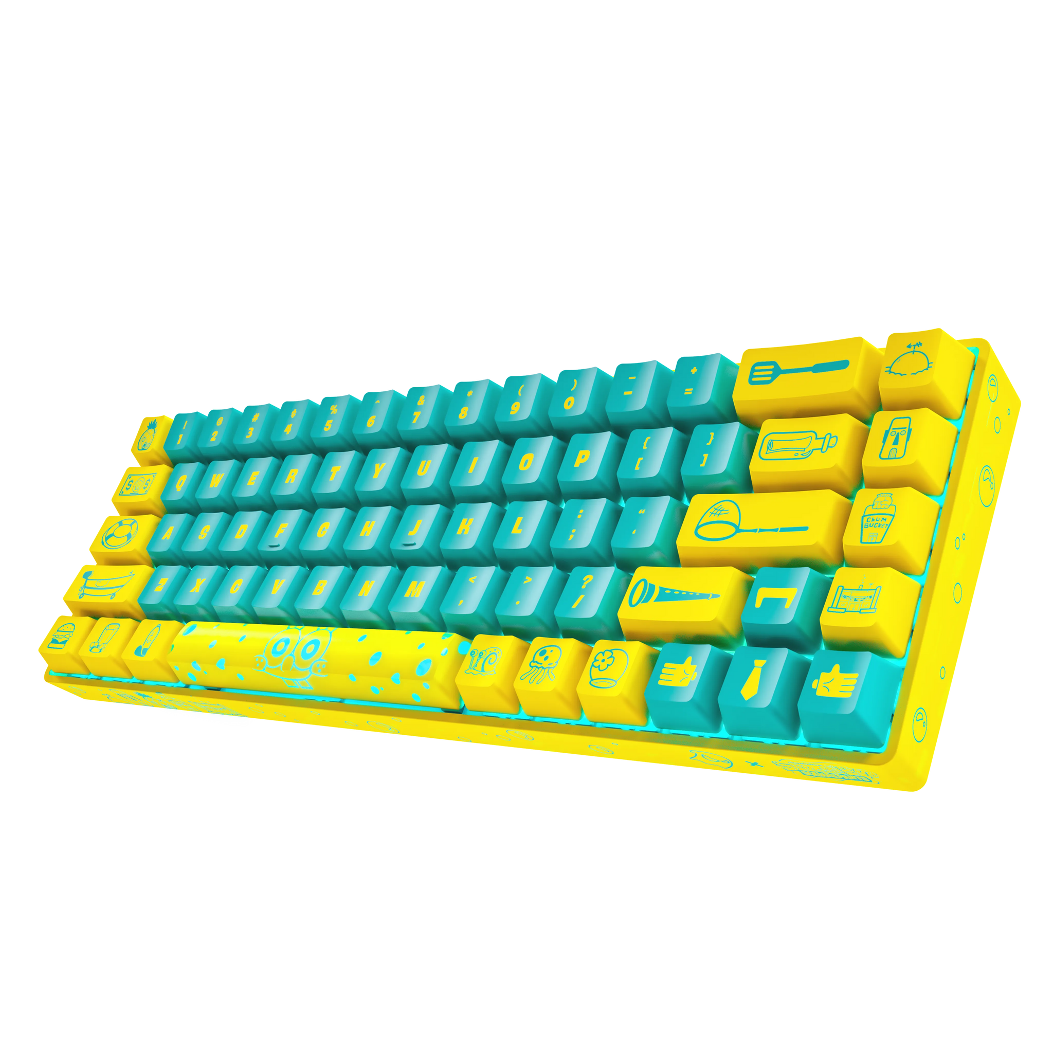 SpongeBob X Ghost Keyboards - Banshee K68 Magnetic Switch Keyboard