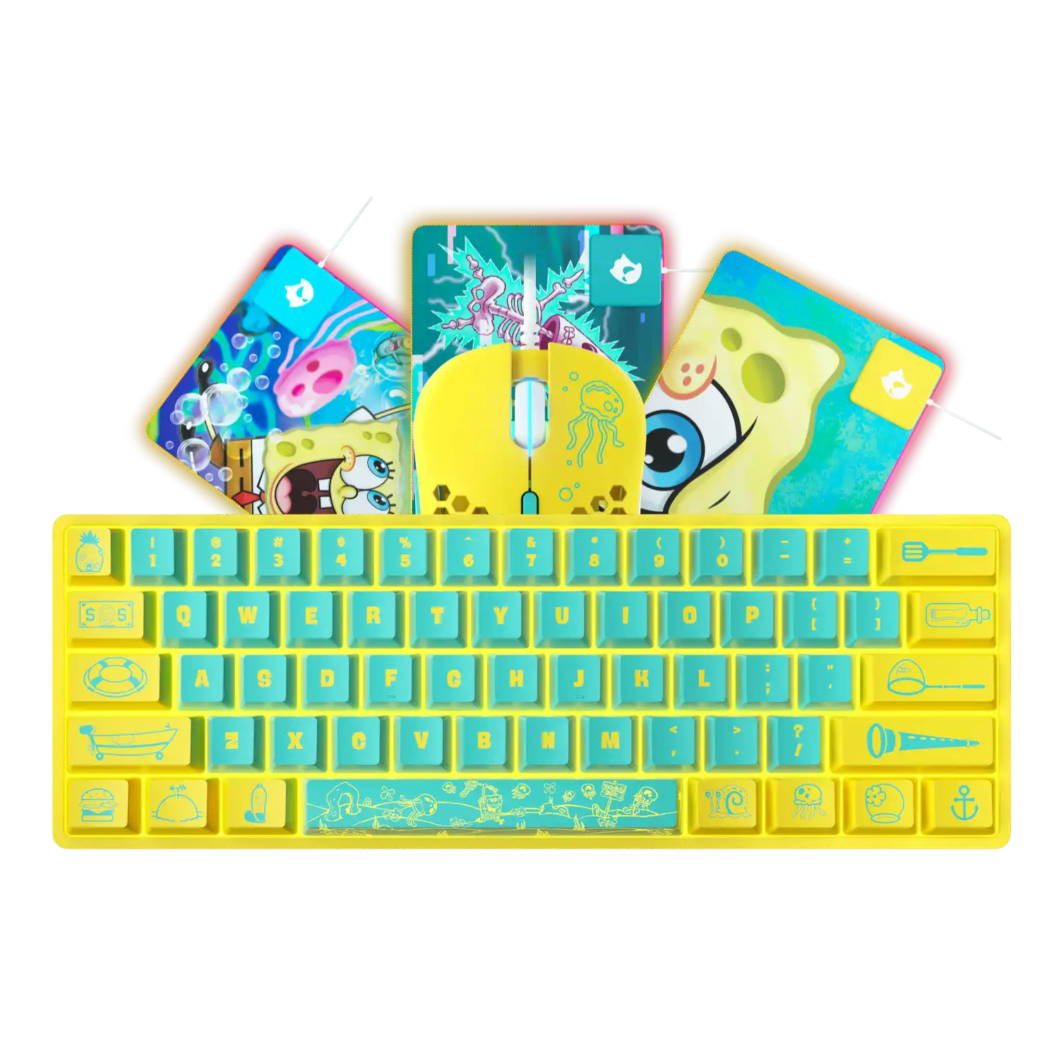 SpongeBob X Ghost Treasure Combo Set | Ghost Keyboards