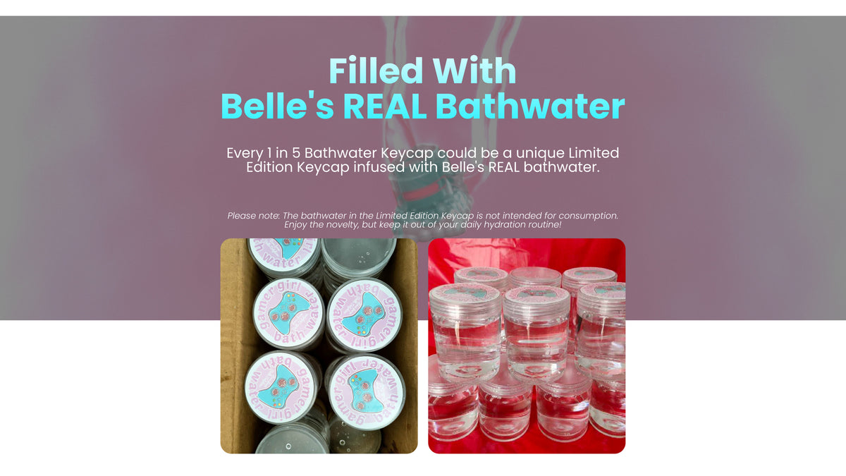Belle Delphine Bathwater Bottle Keycap | Ghost Keyboards