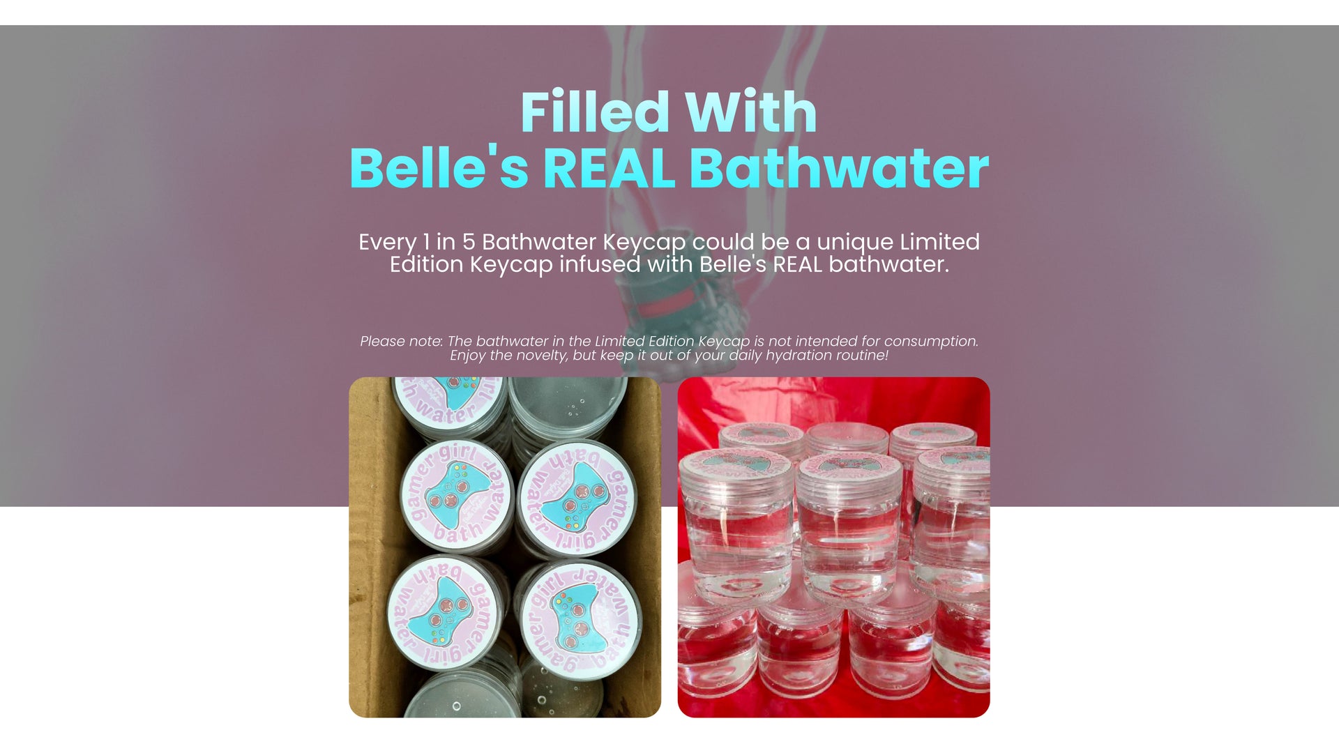 Belle Delphine Bathwater Collectors Edition Combo | Ghost Keyboards