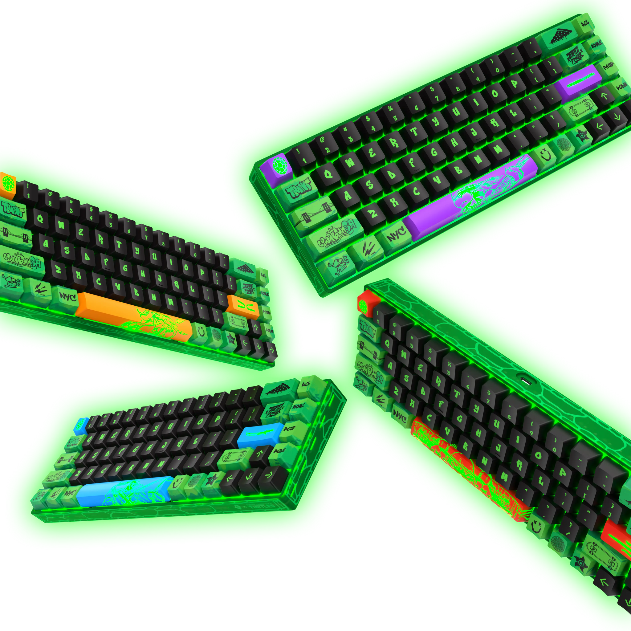 Banshee K68 Magnetic Switch Keyboard - TMNT | Ghost Keyboards