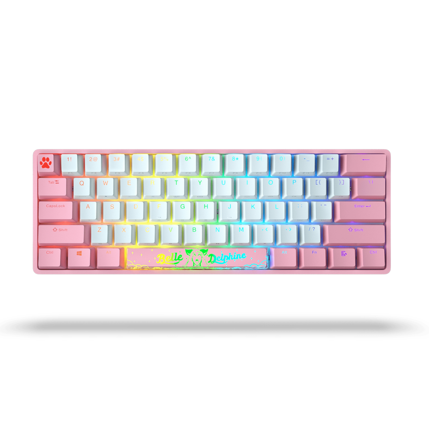 Belle Delphine X Ghost Edition K1 Wireless Mechanical Keyboard - Kitty ...
