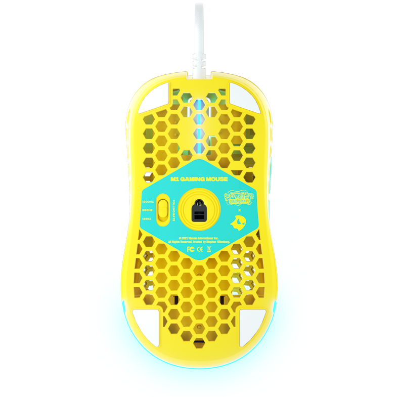 SpongeBob X Ghost M1 UltraLight Gaming Mouse – Ghost Keyboards